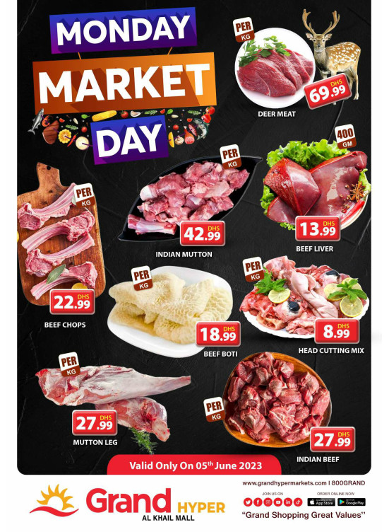 Meat Monday - Grand Hyper Al Khail Mall from Grand Hypermarket until ...