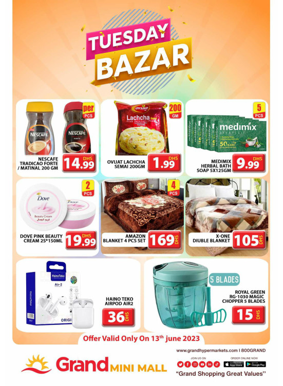 Tuesday Bazar - Grand Mini Mall from Grand Hypermarket until 13th June ...
