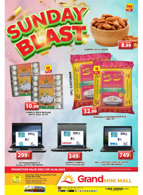 Sunday Blast - Grand Mini Mall from Grand Hypermarket until 18th June ...