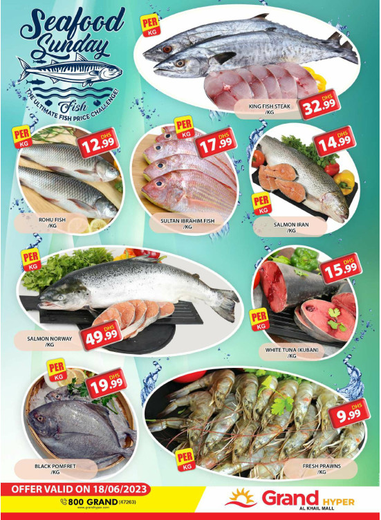 Seafood Sunday - Grand Hyper Al Khail Mall from Grand Hypermarket until ...