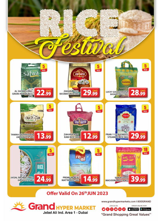 Rice & Oil Festival - Grand Hypermarket Jebel Ali from Grand ...
