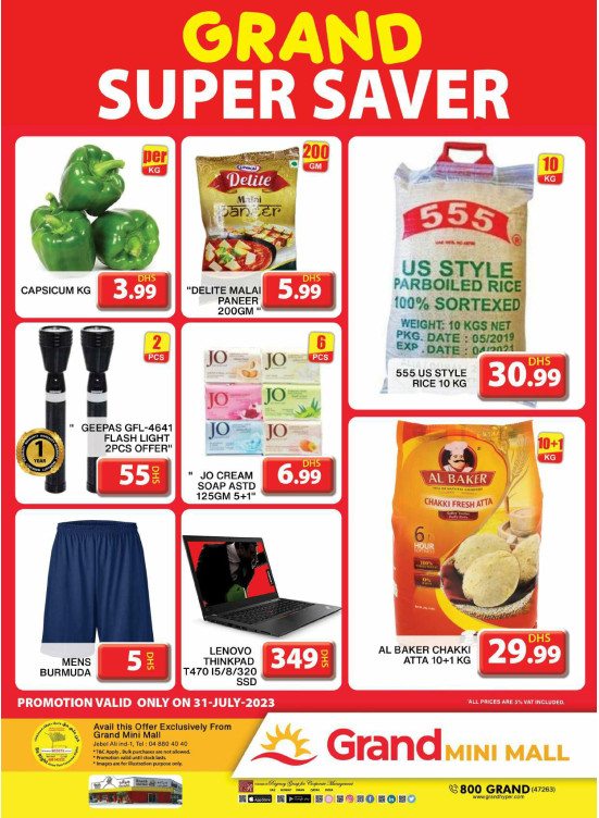 Grand Super Saver - Grand Mini Mall from Grand Hypermarket until 31st ...