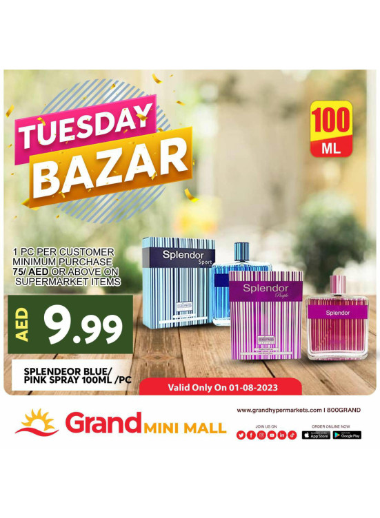 Tuesday Bazar - Grand Mini Mall from Grand Hypermarket until 1st August ...