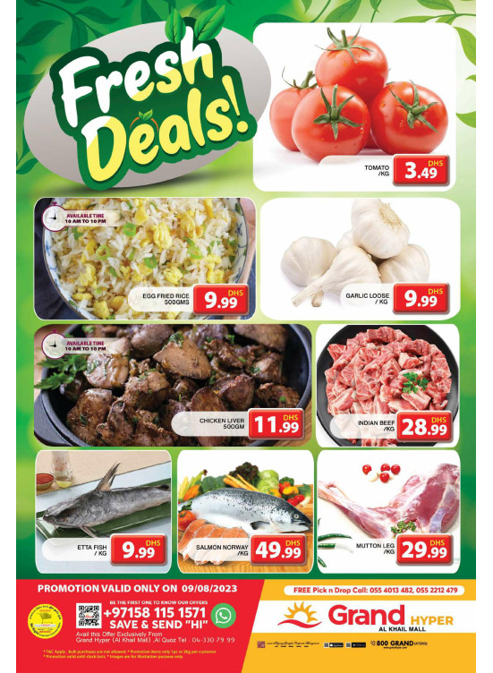 Fresh Deals - Grand Hyper Al Khail Mall from Grand Hypermarket until 9th August - Grand ...