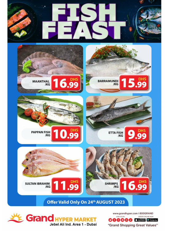 Fish Feast - Grand Hypermarket Jebel Ali from Grand Hypermarket until ...