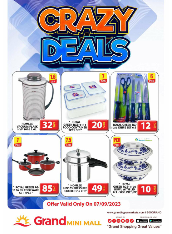 Crazy Deals - Grand Mini Mall from Grand Hypermarket until 7th ...