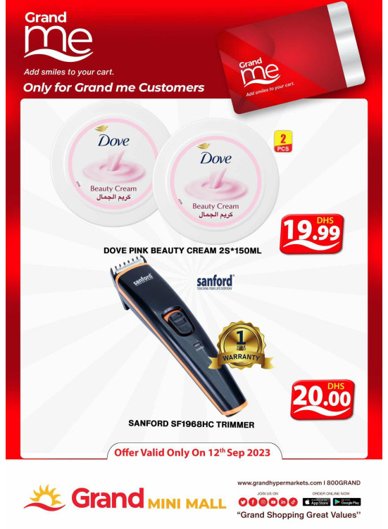 Grand Deals - Grand Mini Mall from Grand Hypermarket until 12th September - Grand Hypermarket ...