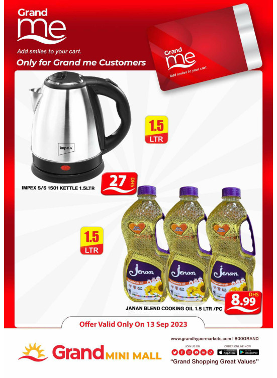 Grand Deals - Grand Mini Mall from Grand Hypermarket until 13th September - Grand Hypermarket ...