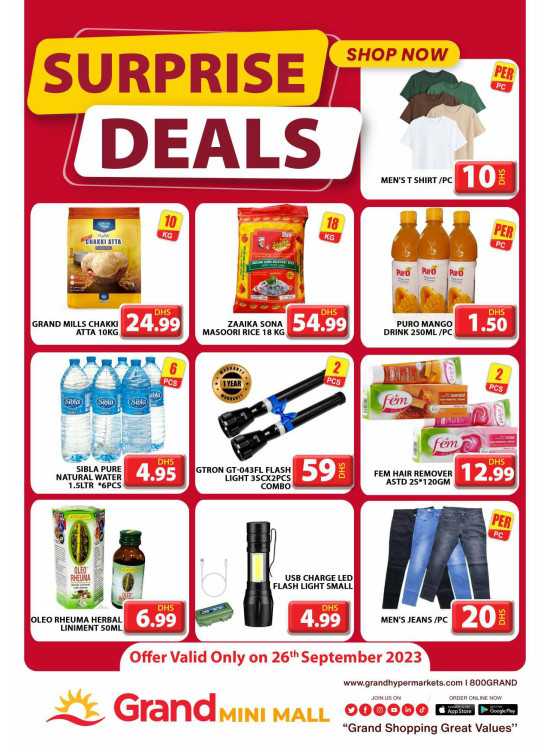 Surprise Deals - Grand Mini Mall from Grand Hypermarket until 26th ...
