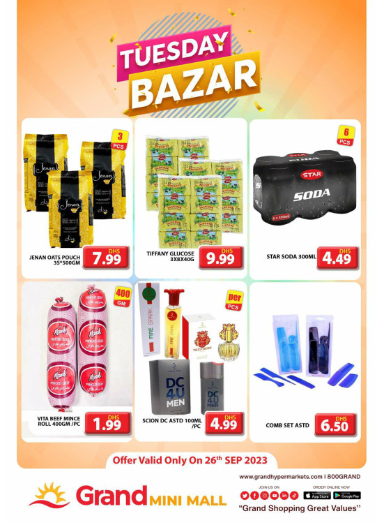 Tuesday Bazar - Grand Mini Mall from Grand Hypermarket until 26th ...