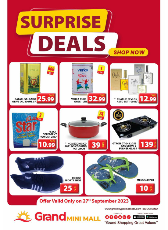 Surprise Deals - Grand Mini Mall from Grand Hypermarket until 27th ...