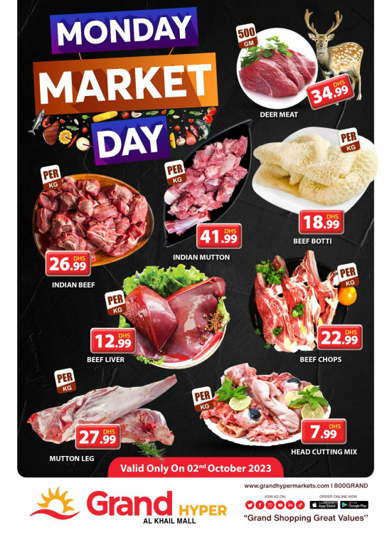 Meat Monday - Grand Hyper Al Khail Mall from Grand Hypermarket until ...