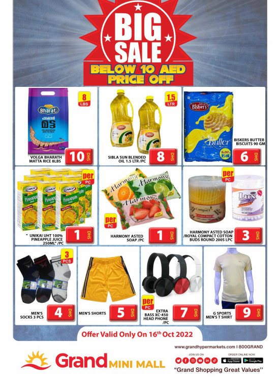 Big Sale - Grand Mini Mall from Grand Hypermarket until 16th October ...