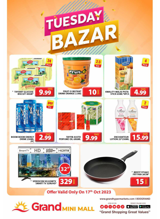 Tuesday Bazar - Grand Mini Mall from Grand Hypermarket until 17th ...