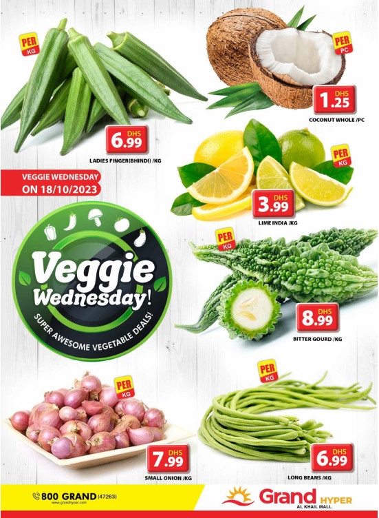Veggie Wednesday - Grand Hyper Al khail Mall from Grand Hypermarket ...