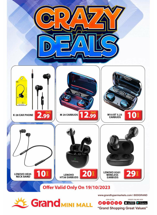 Crazy Deals - Grand Mini Mall from Grand Hypermarket until 19th October ...