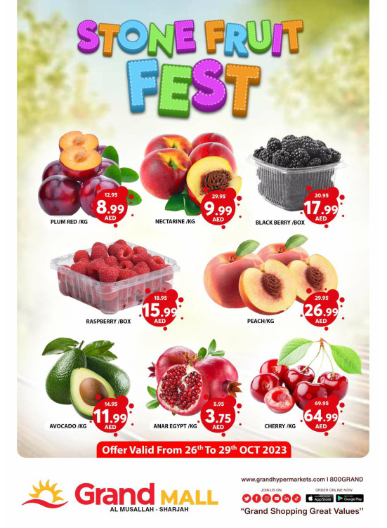Fruit Fest - Grand Mall Sharjah from Grand Hypermarket until 29th ...