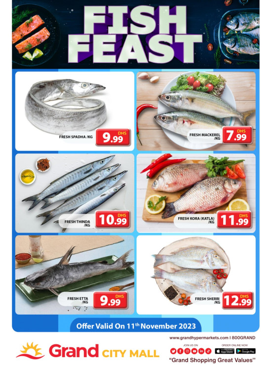 Fish Feast - Grand City Mall from Grand Hypermarket until 11th November ...