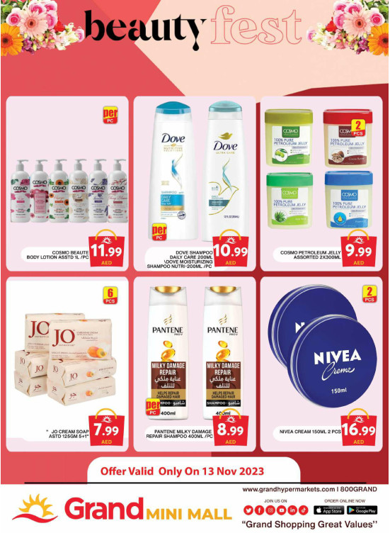 Beauty Fest - Grand Mini Mall from Grand Hypermarket until 13th November - Grand Hypermarket UAE ...