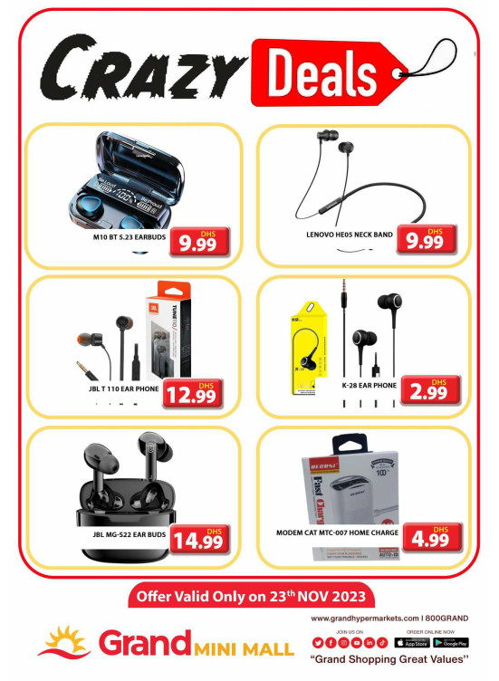 Crazy Deals - Grand Mini Mall from Grand Hypermarket until 23rd ...