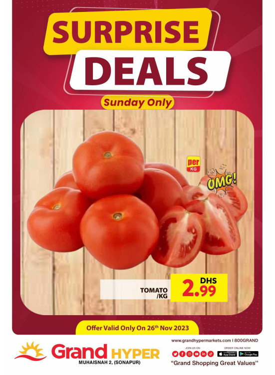 Surprise Deals - Grand Hyper Muhaisnah from Grand Hypermarket until ...