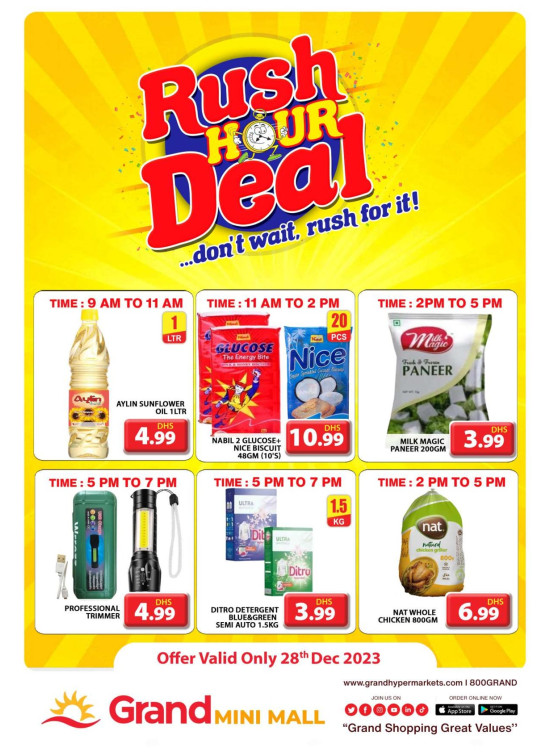 Thursday Rush Hour Deal - Grand Mini Mall from Grand Hypermarket until ...