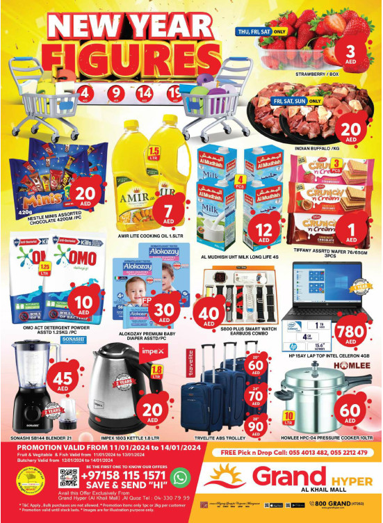 Weekend Deals - Grand Hyper Al Khail Mall from Grand Hypermarket until 14th January - Grand ...
