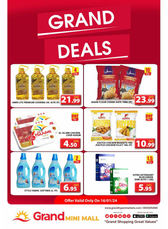 Grand Deals - Grand Mini Mall from Grand Hypermarket until 16th January ...