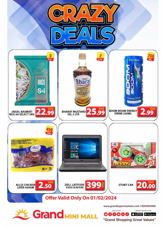 Crazy Deals - Grand Mini Mall from Grand Hypermarket until 1st February ...