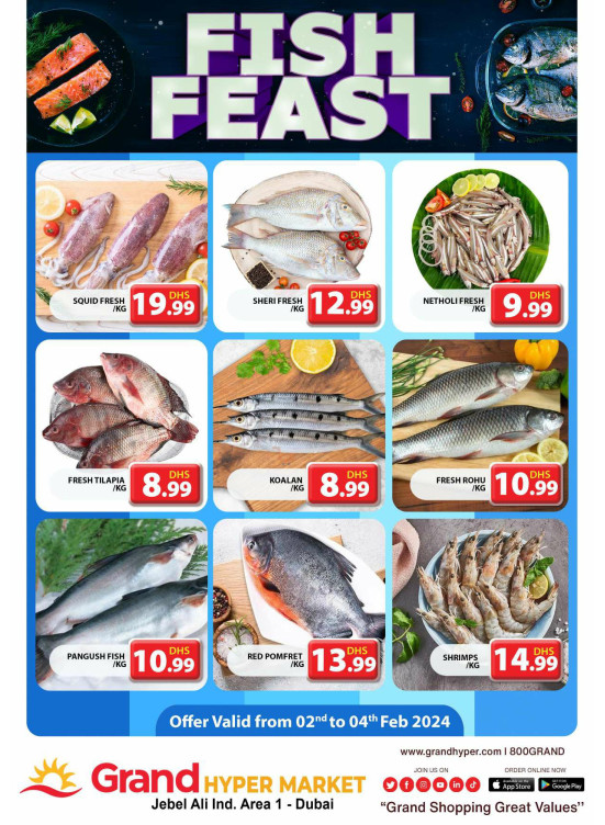 Fish Feast - Grand Hypermarket Jebel Ali from Grand Hypermarket until ...