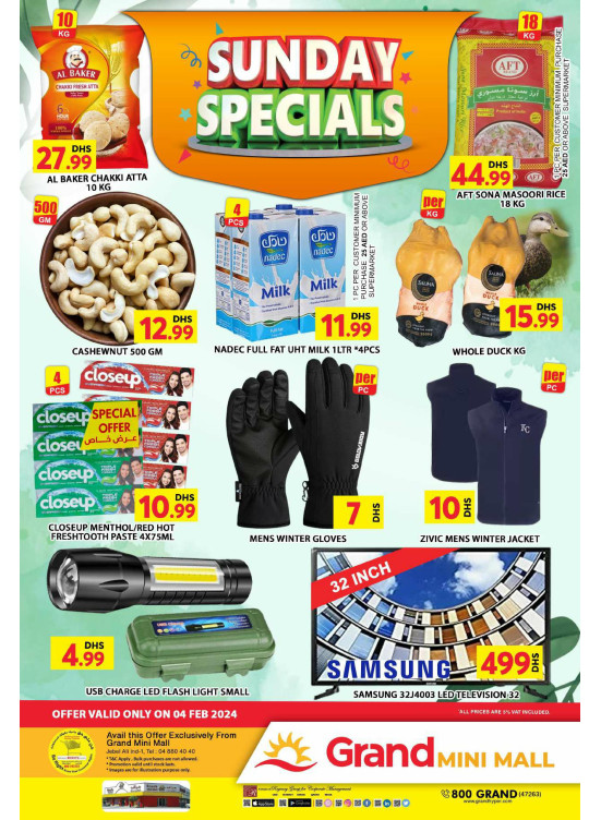 Sunday Blast - Grand Mini Mall from Grand Hypermarket until 4th ...