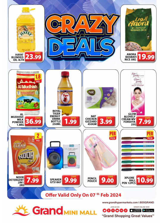 Crazy Deals - Grand Mini Mall from Grand Hypermarket until 7th February ...