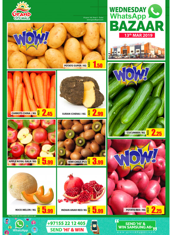 Wednesday Bazaar - Grand City Mall from Grand Hypermarket until 13th ...