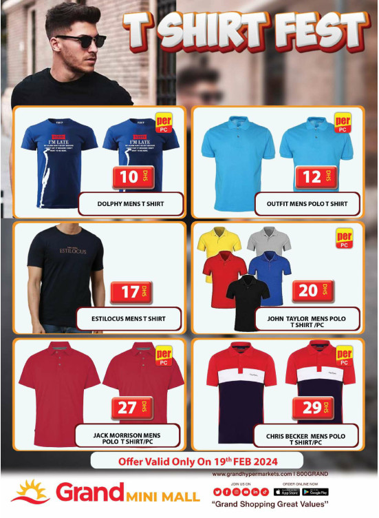 T-Shirt Fest - Grand Mini Mall from Grand Hypermarket until 19th February - Grand Hypermarket ...
