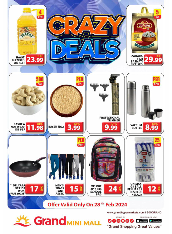 Crazy Deals - Grand Mini Mall from Grand Hypermarket until 28th ...