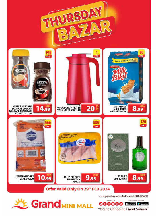 Thursday Bazar - Grand Mini Mall from Grand Hypermarket until 29th ...