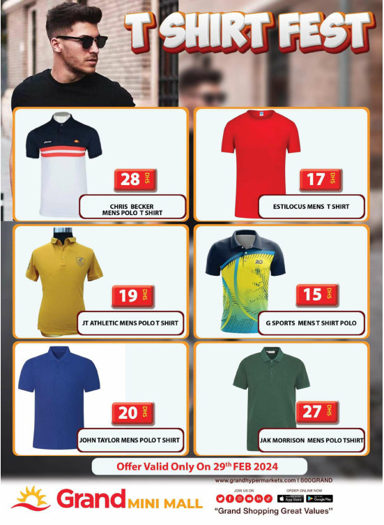 T-Shirt Fest - Grand Mini Mall from Grand Hypermarket until 29th February - Grand Hypermarket ...