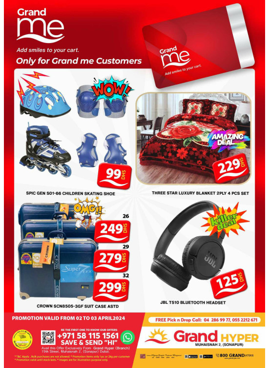 Grand Deals - Grand Hyper Muhaisnah from Grand Hypermarket until 3rd ...