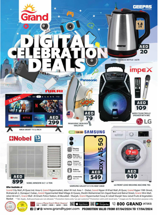 Digital Deals from Grand Hypermarket until 17th April - Grand ...