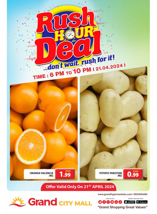 Rush Hour Deal - Grand City Mall from Grand Hypermarket until 21st ...
