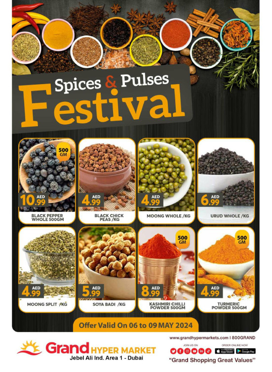 Spices & Pulses Festival - Grand Hypermarket Jebel Ali from Grand ...