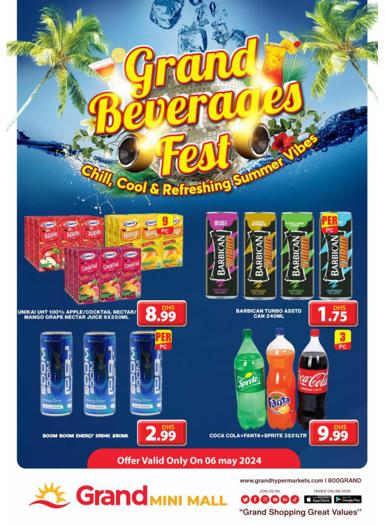 Grand Beverages Fest - Grand Mini Mall from Grand Hypermarket until 6th May - Grand Hypermarket ...