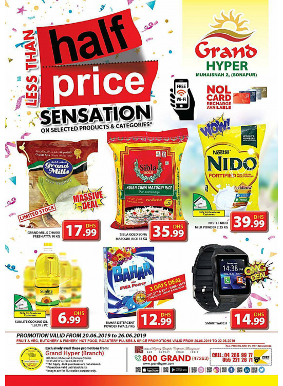 Less Than Half Price - Grand Hyper Muhaisnah from Grand Hypermarket ...