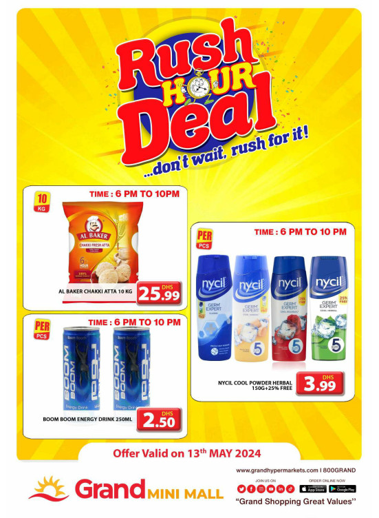 Rush Hour Deal - Grand Mini Mall from Grand Hypermarket until 13th May ...