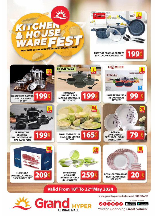 Kitchen & House Ware Fest - Grand Hyper Al Khail Mall from Grand ...