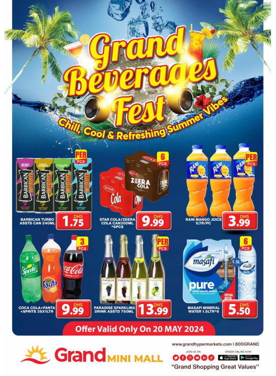 Grand Beverages Fest - Grand Mini Mall from Grand Hypermarket until 20th May - Grand Hypermarket ...