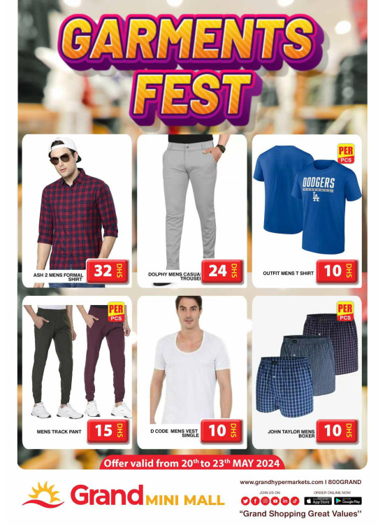 Garments Fest - Grand Mini Mall from Grand Hypermarket until 23rd May - Grand Hypermarket UAE ...