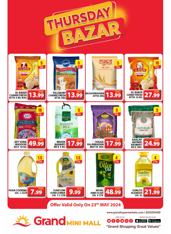 Thursday Bazar - Grand Mini Mall from Grand Hypermarket until 23rd May ...