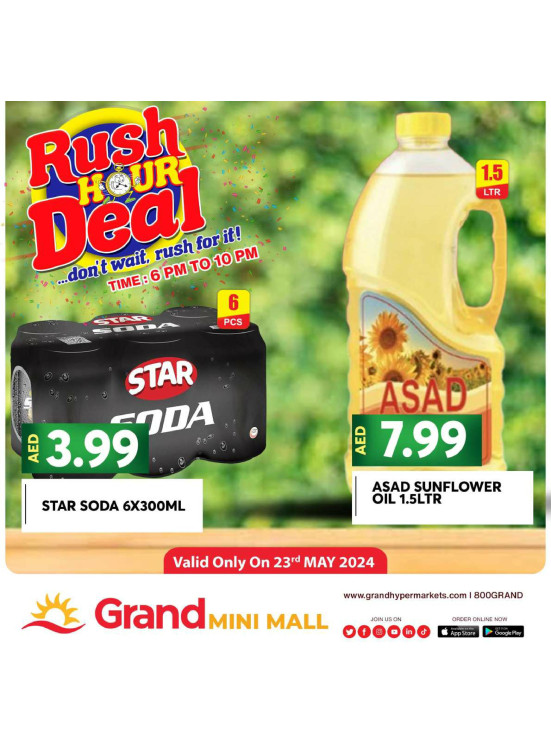 Rush Hour Deal - Grand Mini Mall from Grand Hypermarket until 23rd May ...