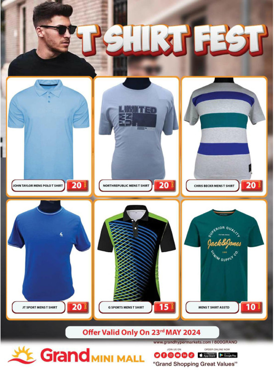 T-Shirt Fest - Grand Mini Mall from Grand Hypermarket until 23rd May - Grand Hypermarket UAE ...